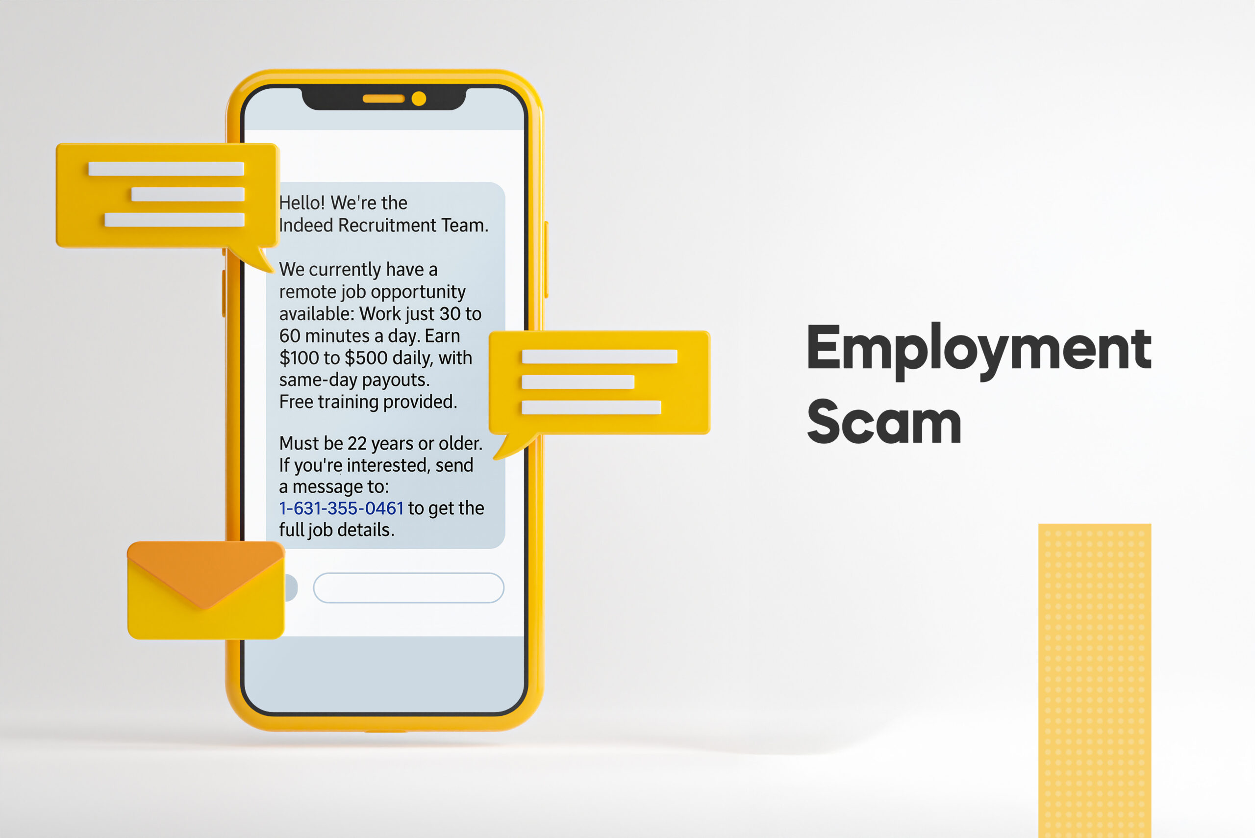 Job Text Scams: Behind Fake Indeed Recruitment Texts